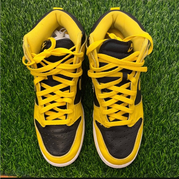 Nike | Shoes | Nike Dunk High Sp Iowa 220 Yellow Black | Poshmark